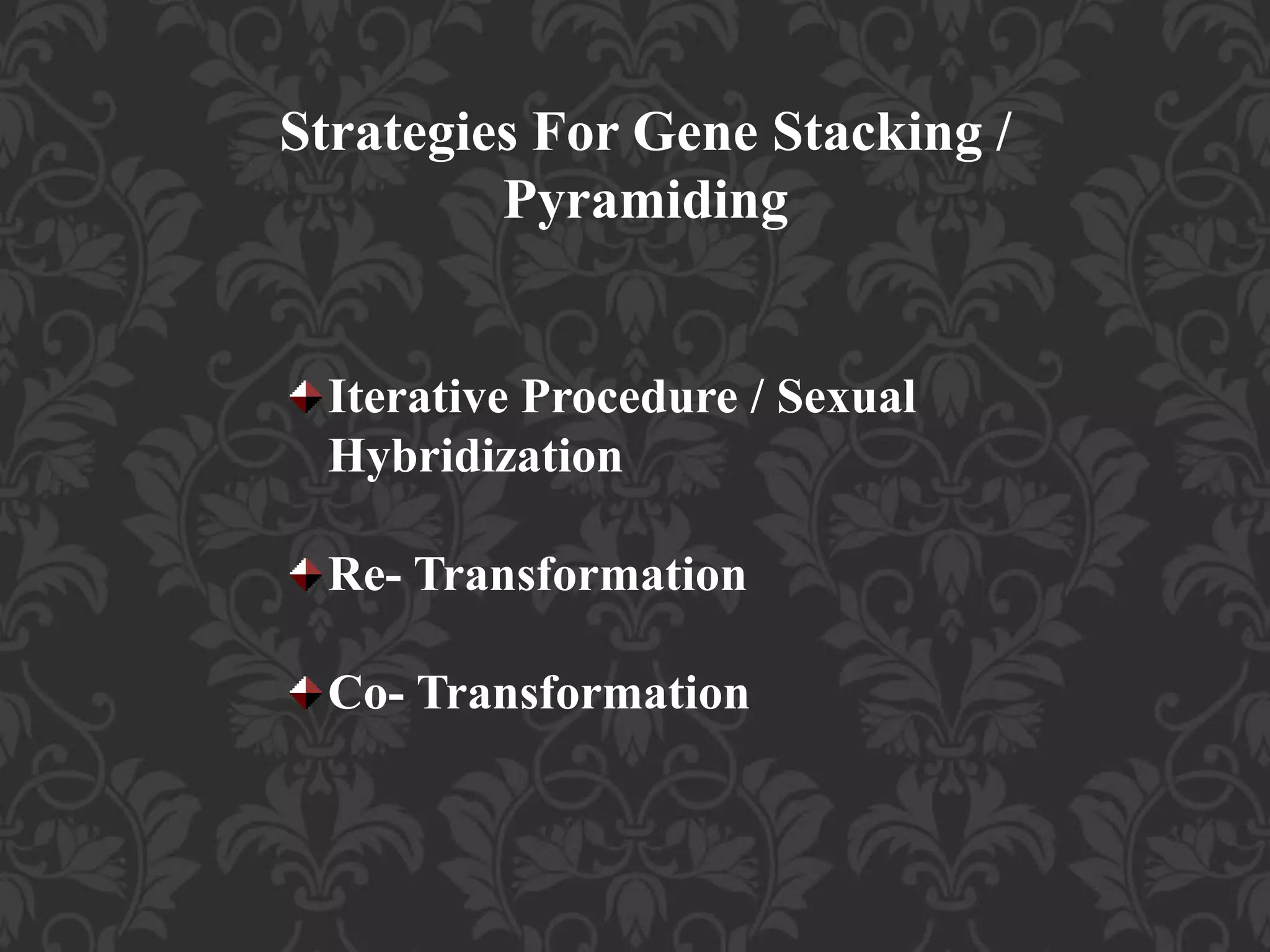 Gene pyramiding | PPTX
