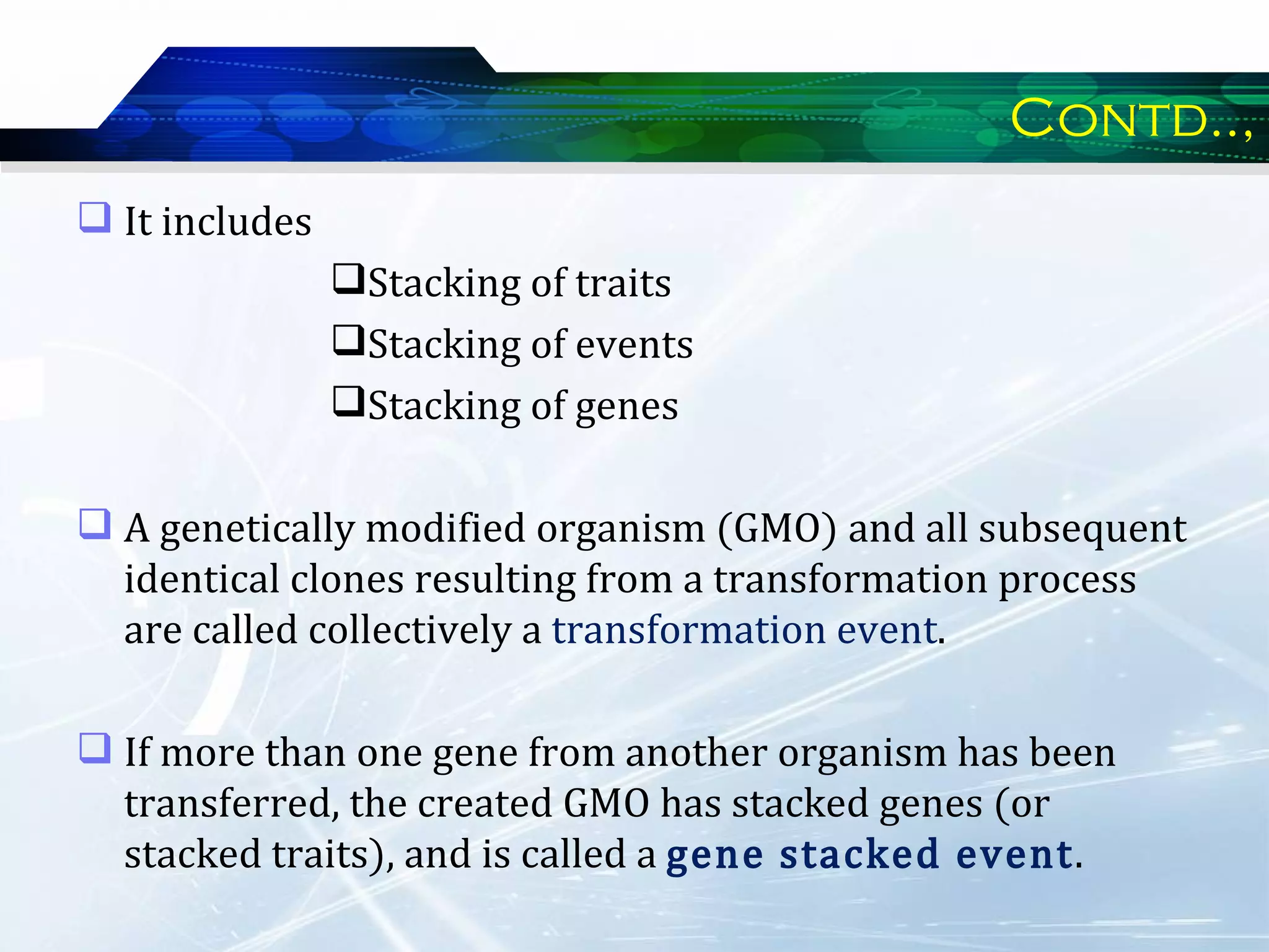Genepyramiding for biotic resistance | PPT