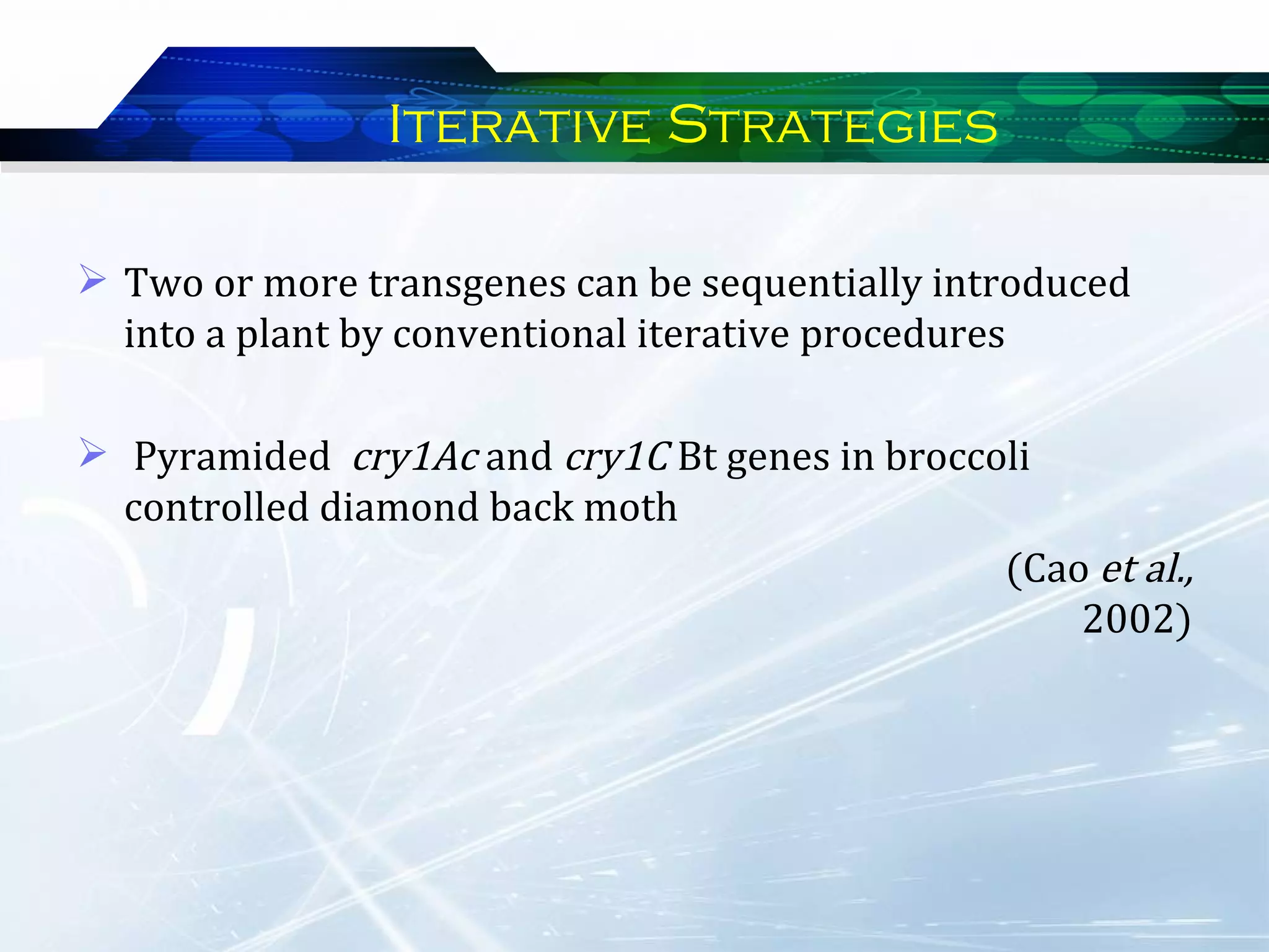 Genepyramiding for biotic resistance | PPT