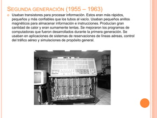 Generación de computadoras | PPTX