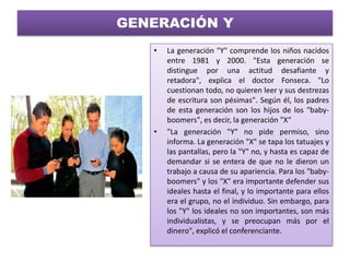 Generación x, y, z. | PPTX