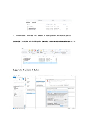 Generacion de certifcados con OpenSSL para email | PDF