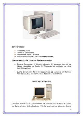 Generacion de las computadoras | PDF