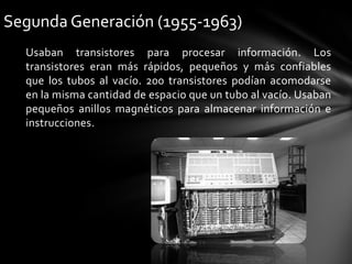 Generaciones de la computadora | PPTX