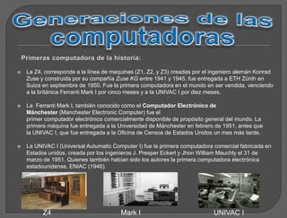 Generaciones de las computadoras | PPTX