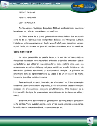 Generaciones de las computadoras 6 generaciones .pdf