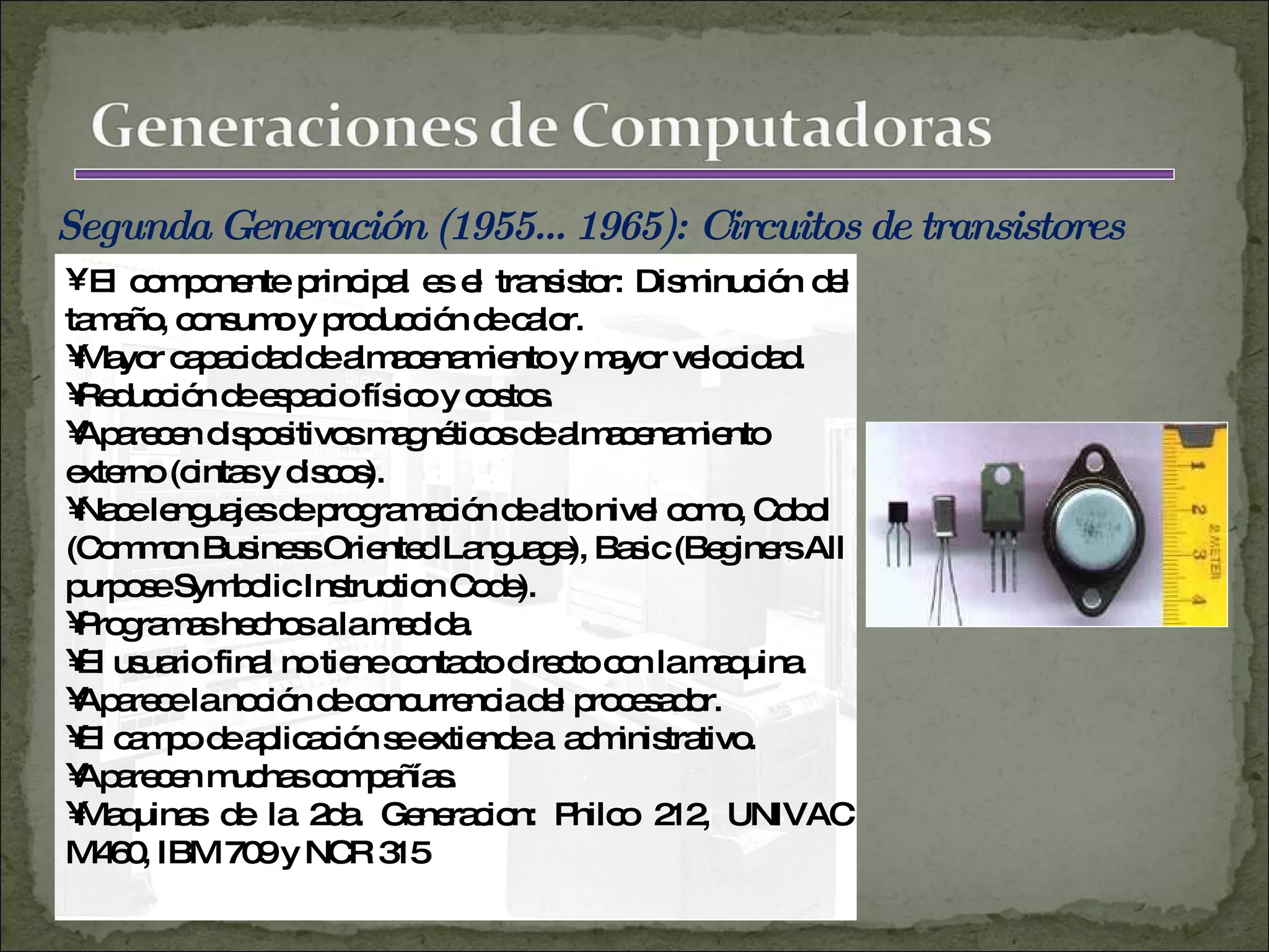 Generaciones Del Computador | PPT