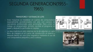 Generaciones de los sistemas operativos | PPTX