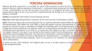 Generaciones de sistema operativos | PPTX