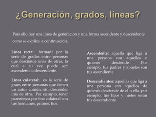 Generacion de una familia | PPTX