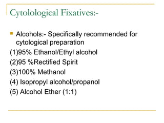 General 1 fixatives cytology | PPT