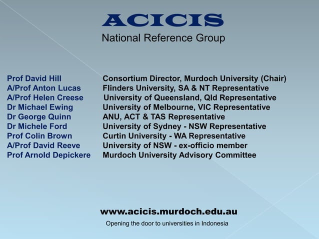 Structure of ACICIS | PDF