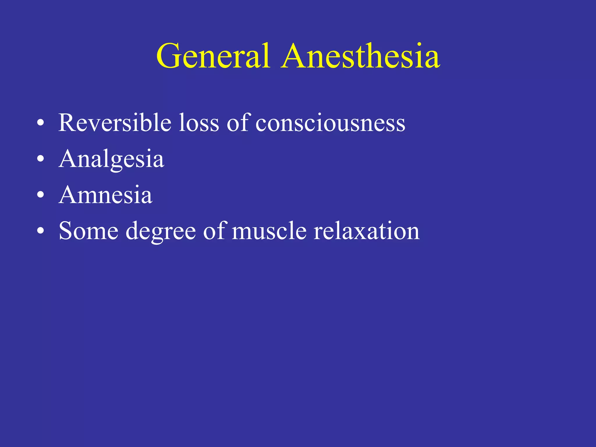 General Anesthesia | PPT