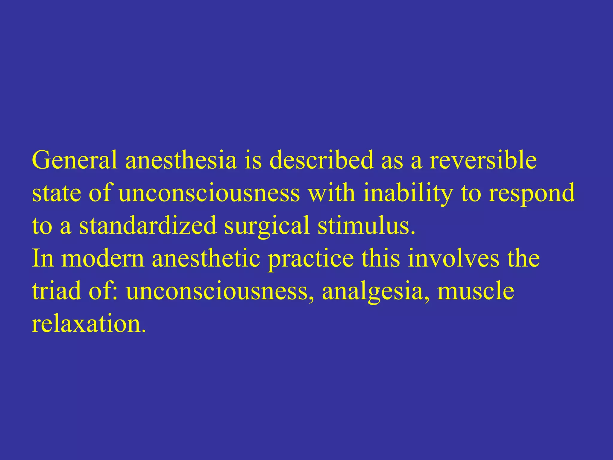 General Anesthesia | PPT