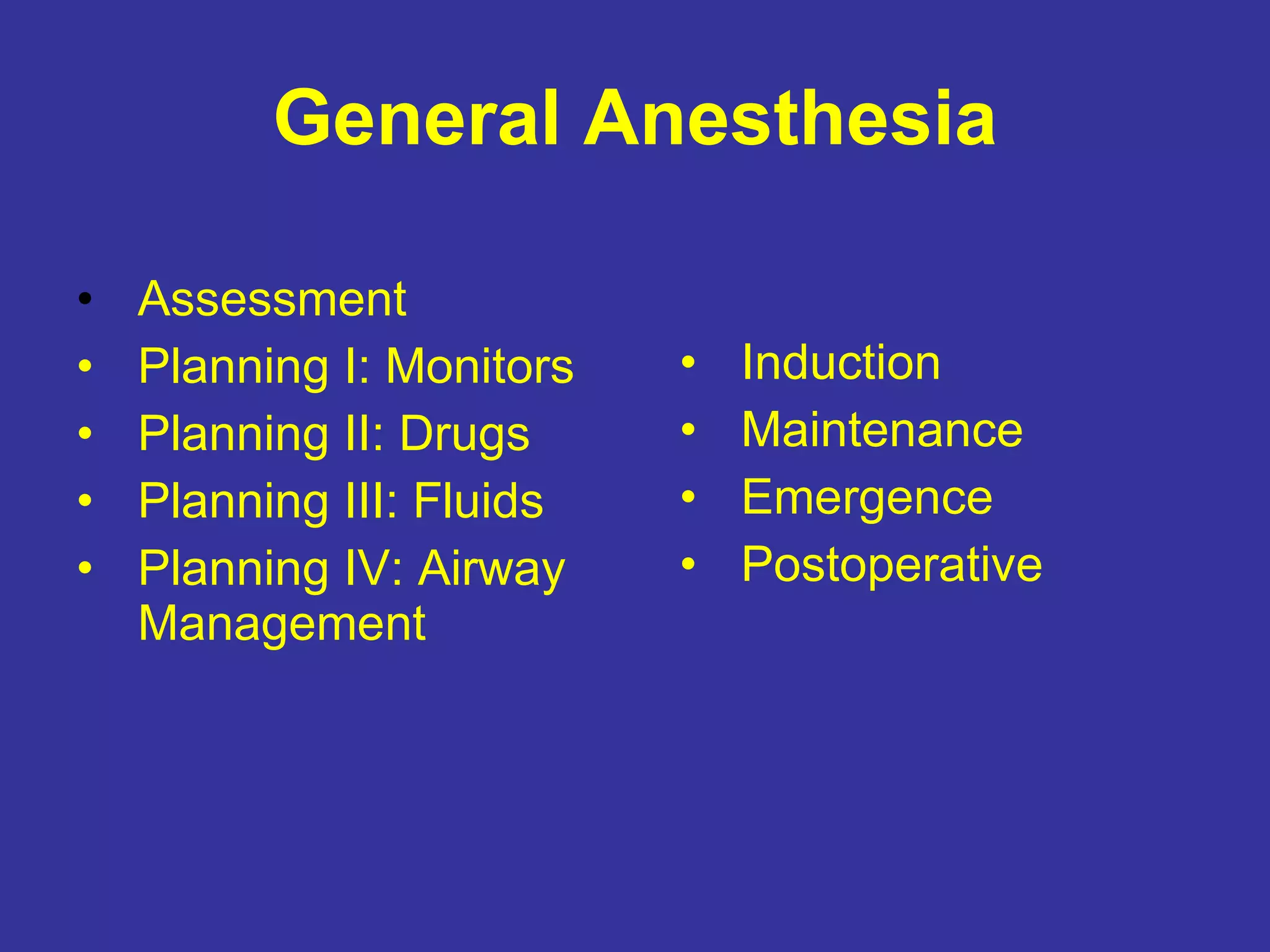 General Anesthesia | PPT