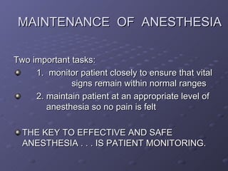 General Anesthesia | PPT
