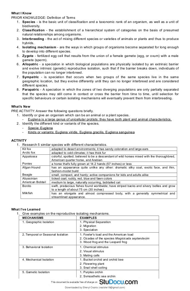 General biology-2-module-1-answers | PDF