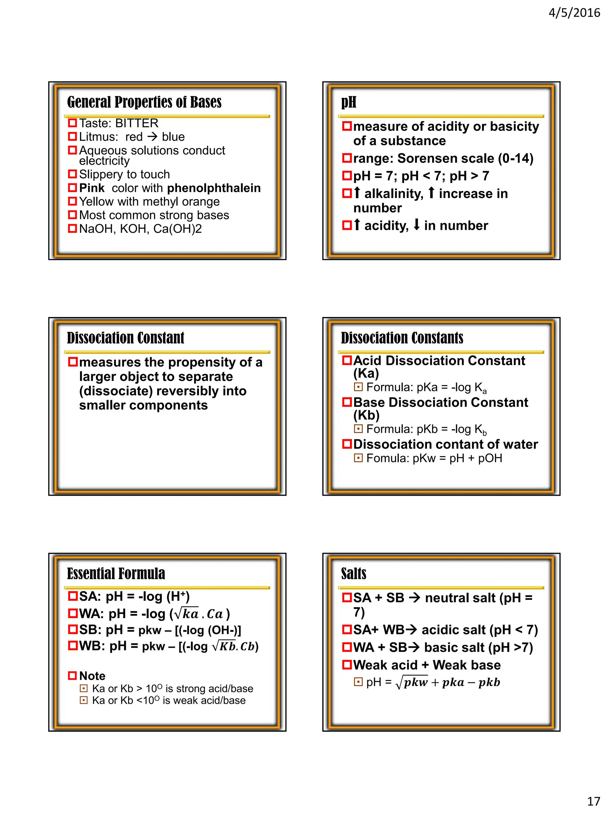 General Chemistry Handouts Introduction part | PDF