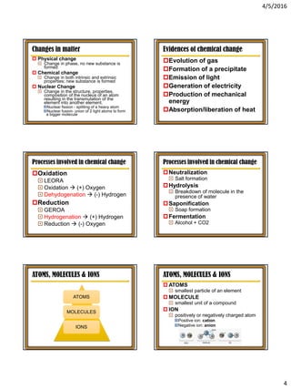 General Chemistry Handouts Introduction part | PDF | Chemistry | Science