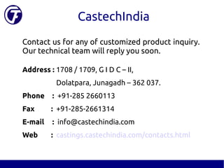 Prominent engineering castings foundry in India | PDF | Business ...