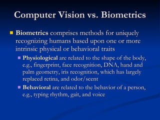 General introduction to computer vision | PPT