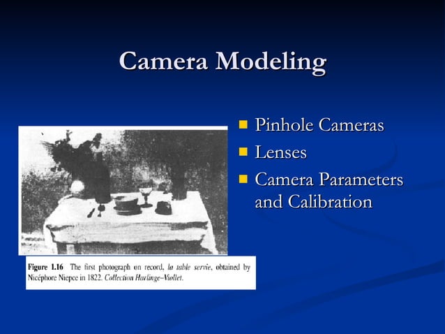 General introduction to computer vision | PPT