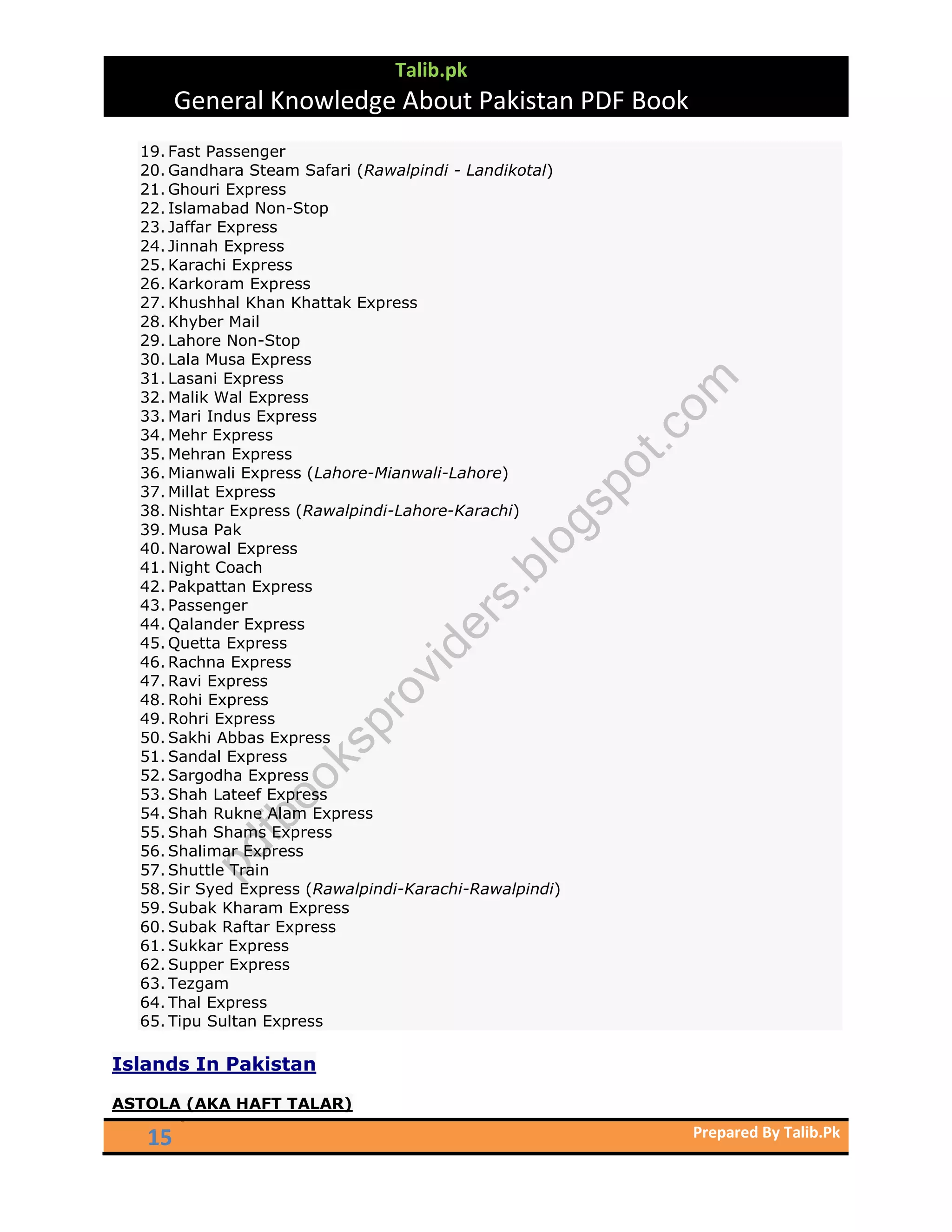 General knowledge-about-pakistan- | PDF