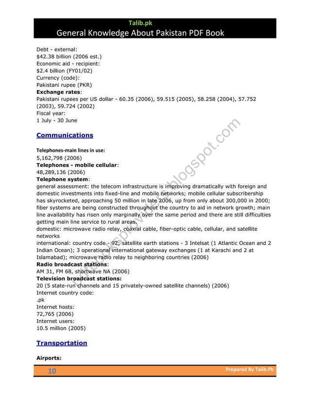 General knowledge-about-pakistan- | PDF