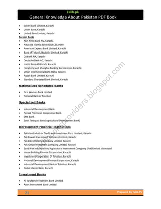General knowledge-about-pakistan- | PDF
