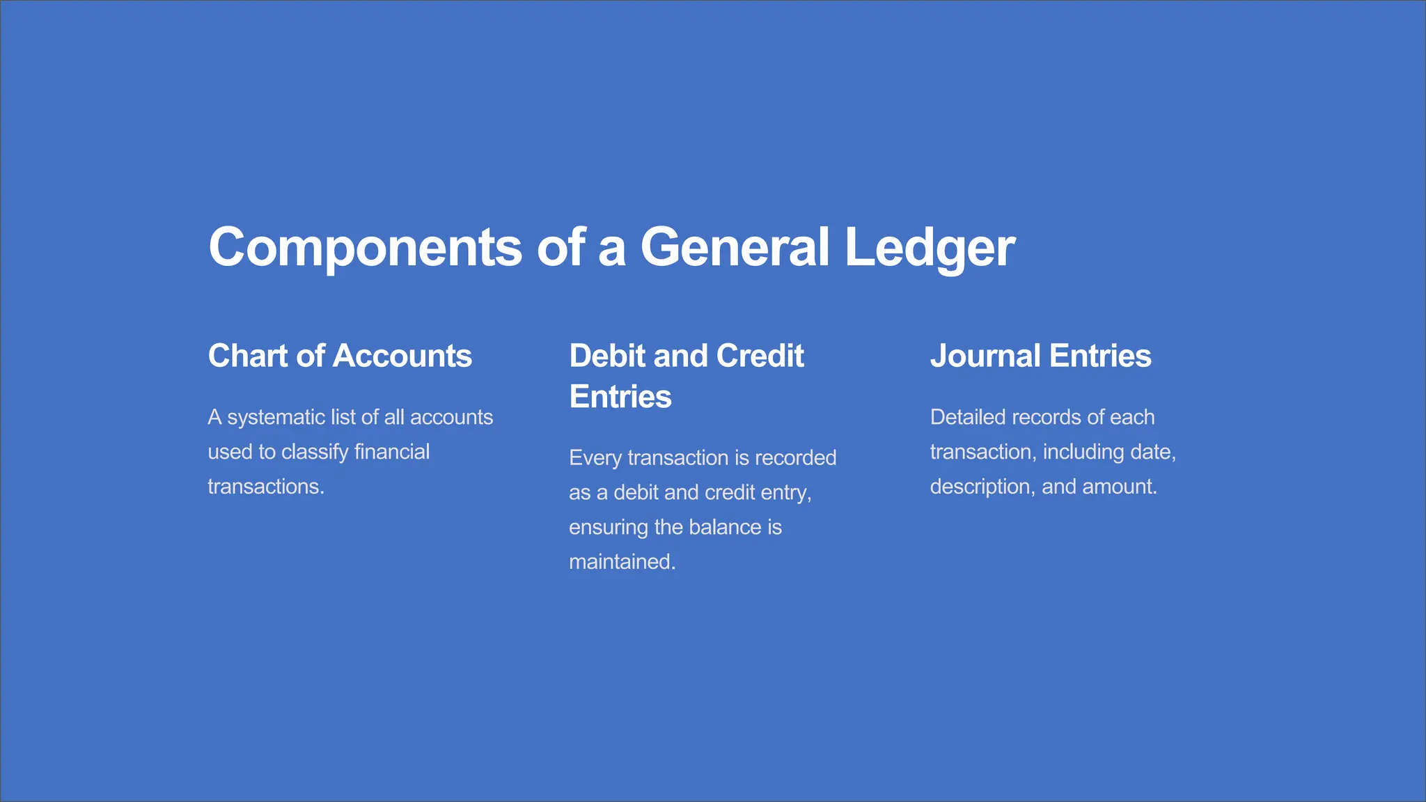 General ledger and it's usage , benefits, | PPT
