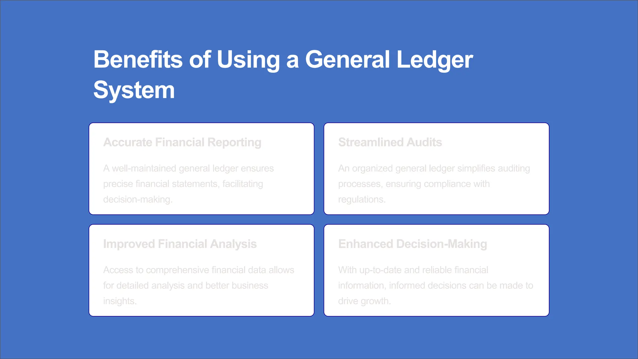 General ledger and it's usage , benefits, | PPT