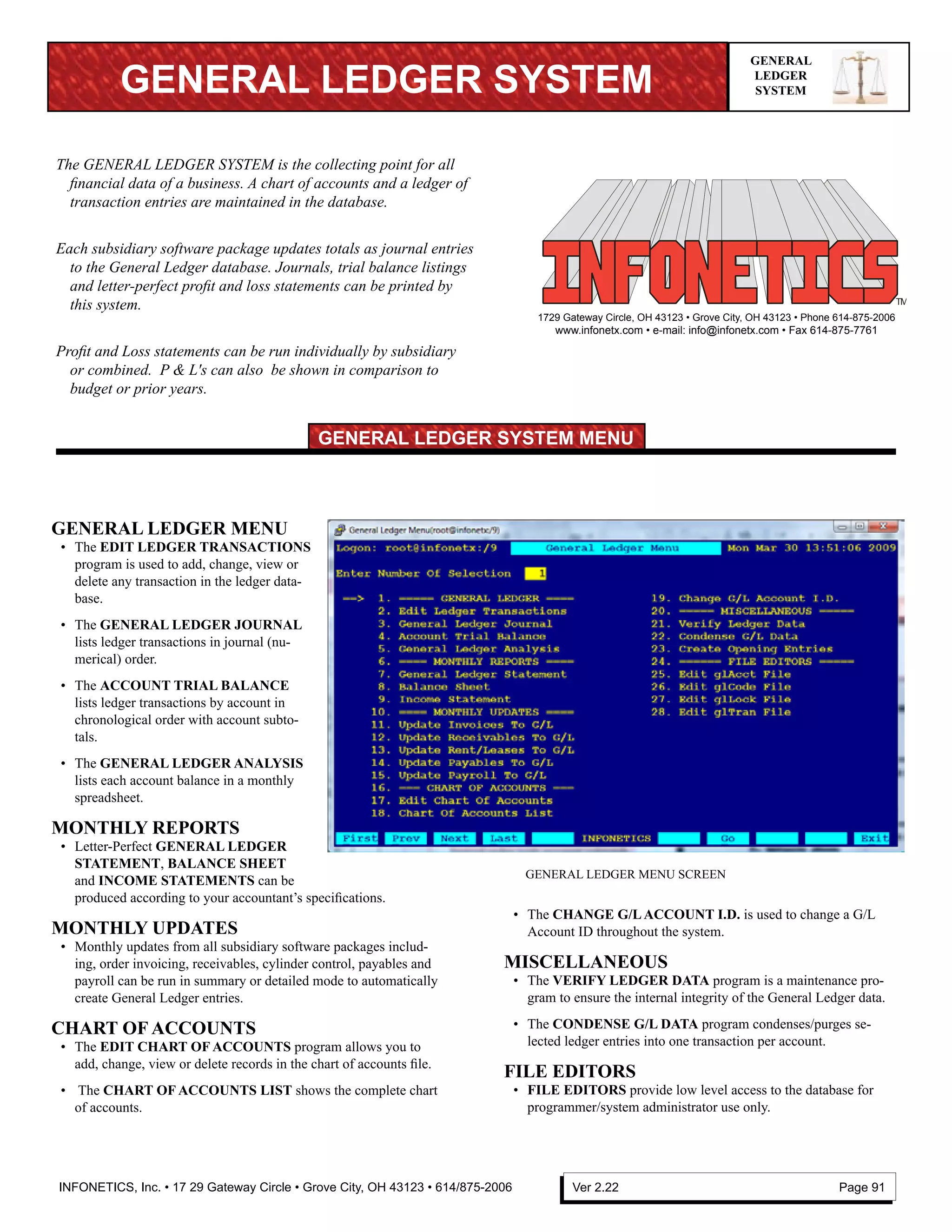 General Ledger System | PDF