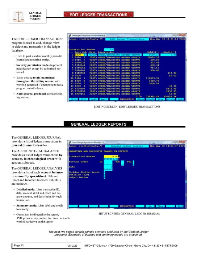 General Ledger System | PDF