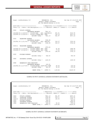 General Ledger System | PDF