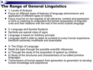 General Linguistics By Rabia | PPT