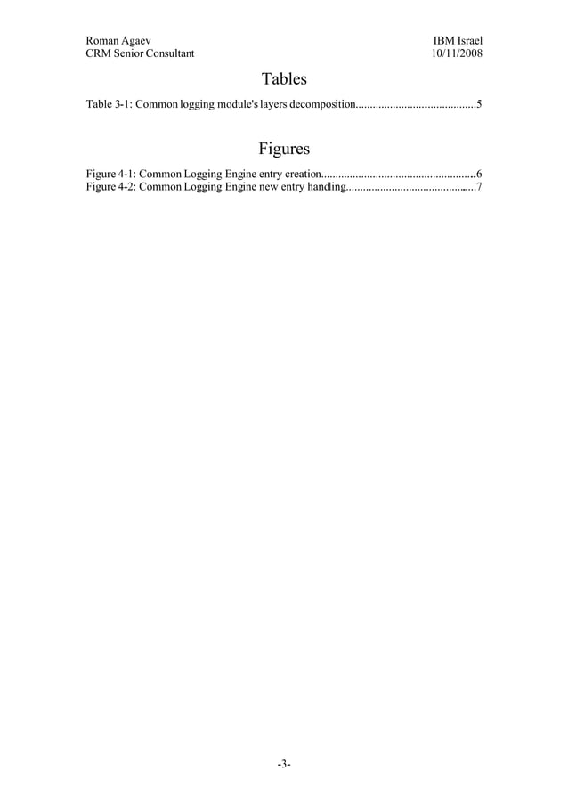 General Logging Approach | PDF