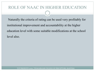 ROLE OF NAAC | PPTX