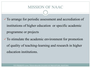 ROLE OF NAAC | PPTX