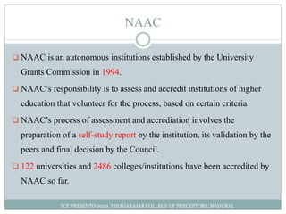 ROLE OF NAAC | PPT