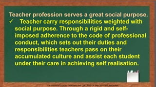NATURE OF TEACHING/ TEACHING AS A PROFESSION | PPTX