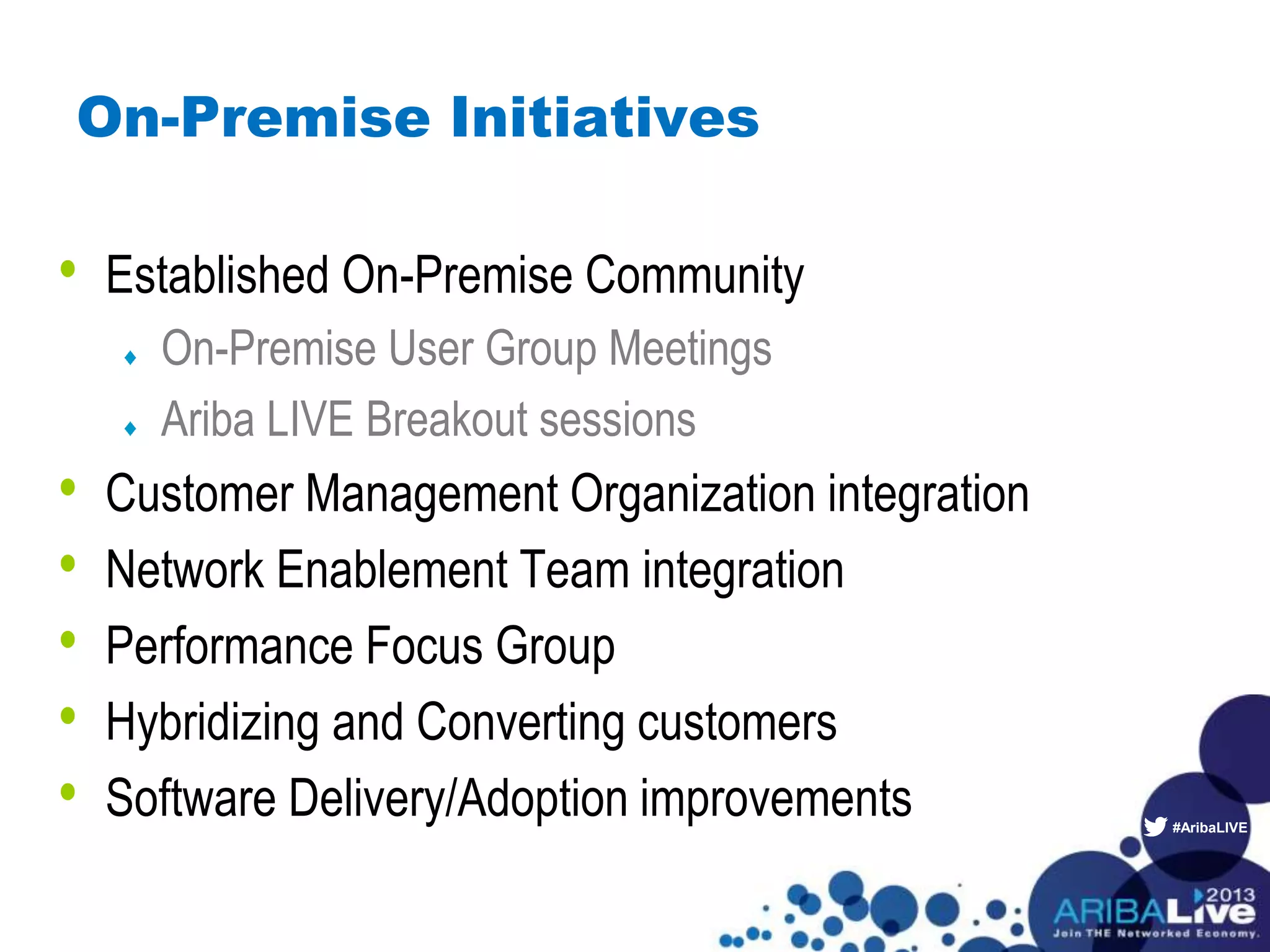 General On-Premise Business Update | PPTX