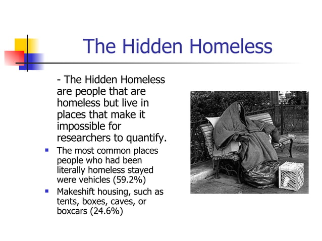 General Outline Of Homelessness | PPT