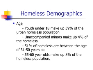 General Outline Of Homelessness | PPT