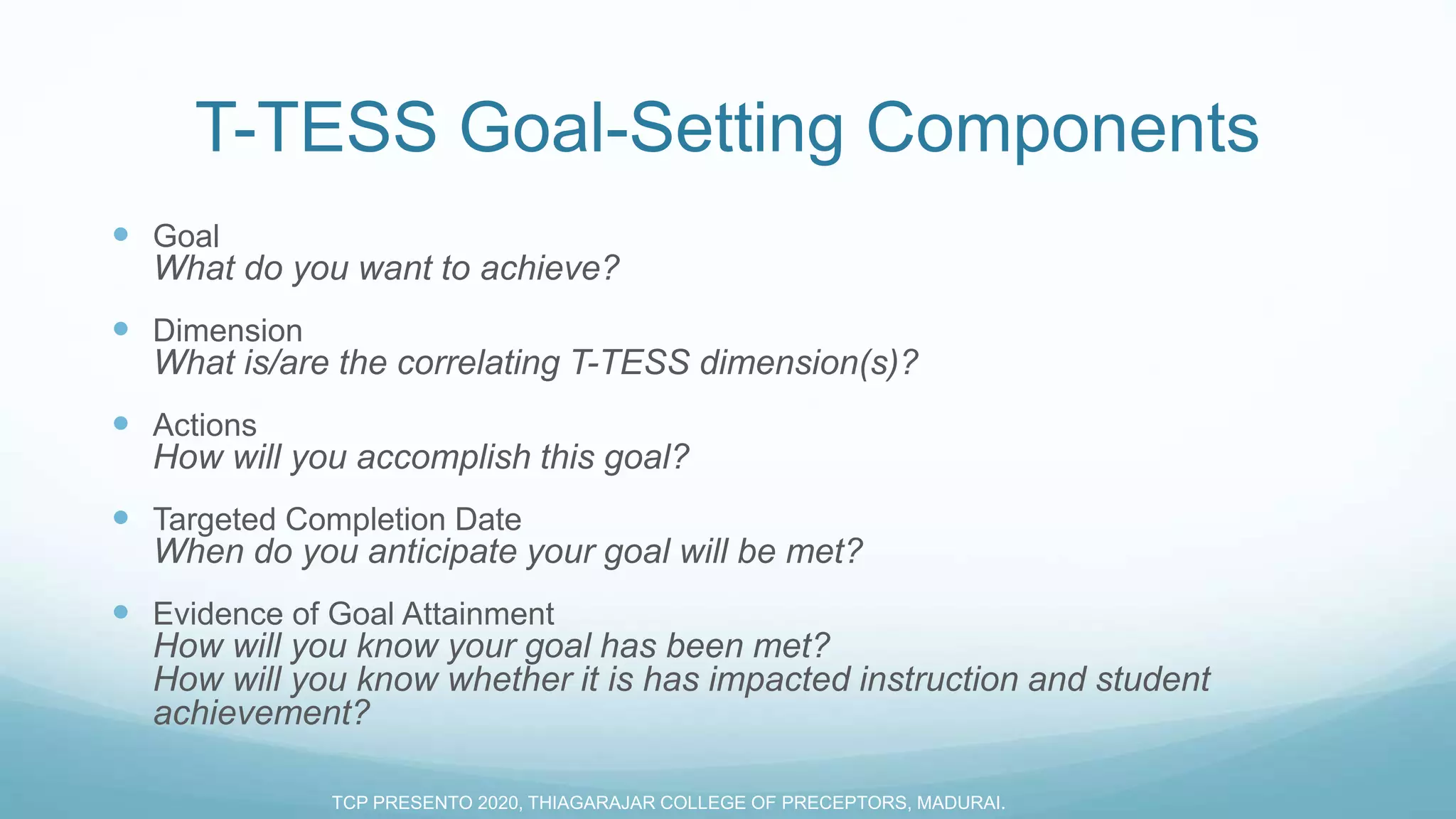 GOAL SETTING AND PROFESSIONALDEVELOPMENT | PPTX