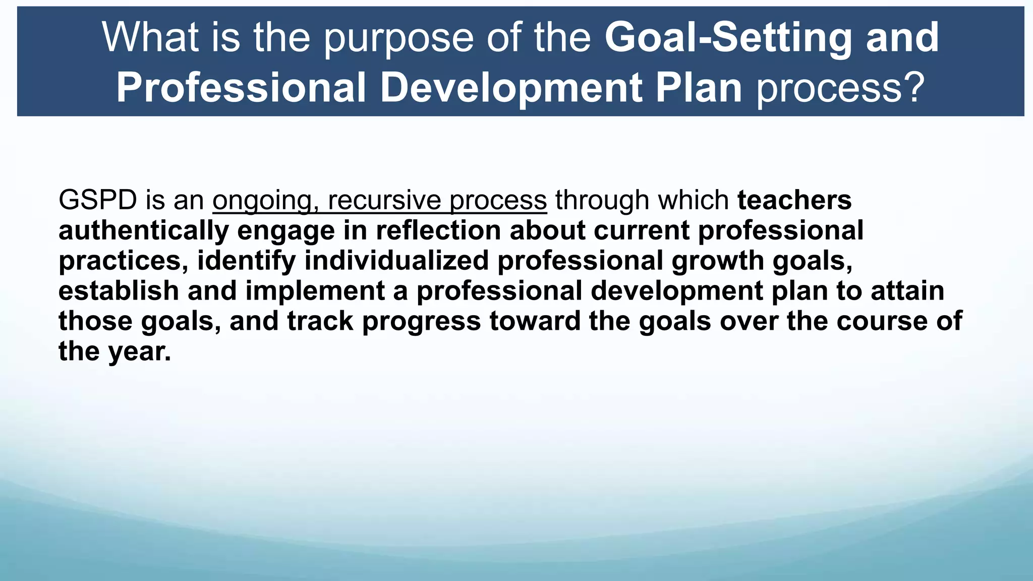 GOAL SETTING AND PROFESSIONALDEVELOPMENT | PPTX