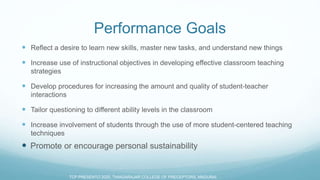 GOAL SETTING AND PROFESSIONALDEVELOPMENT | PPTX