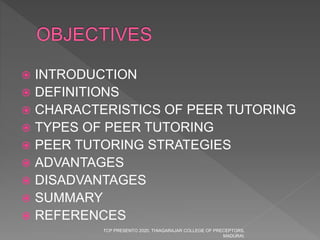 PEER TUTORING | PPTX