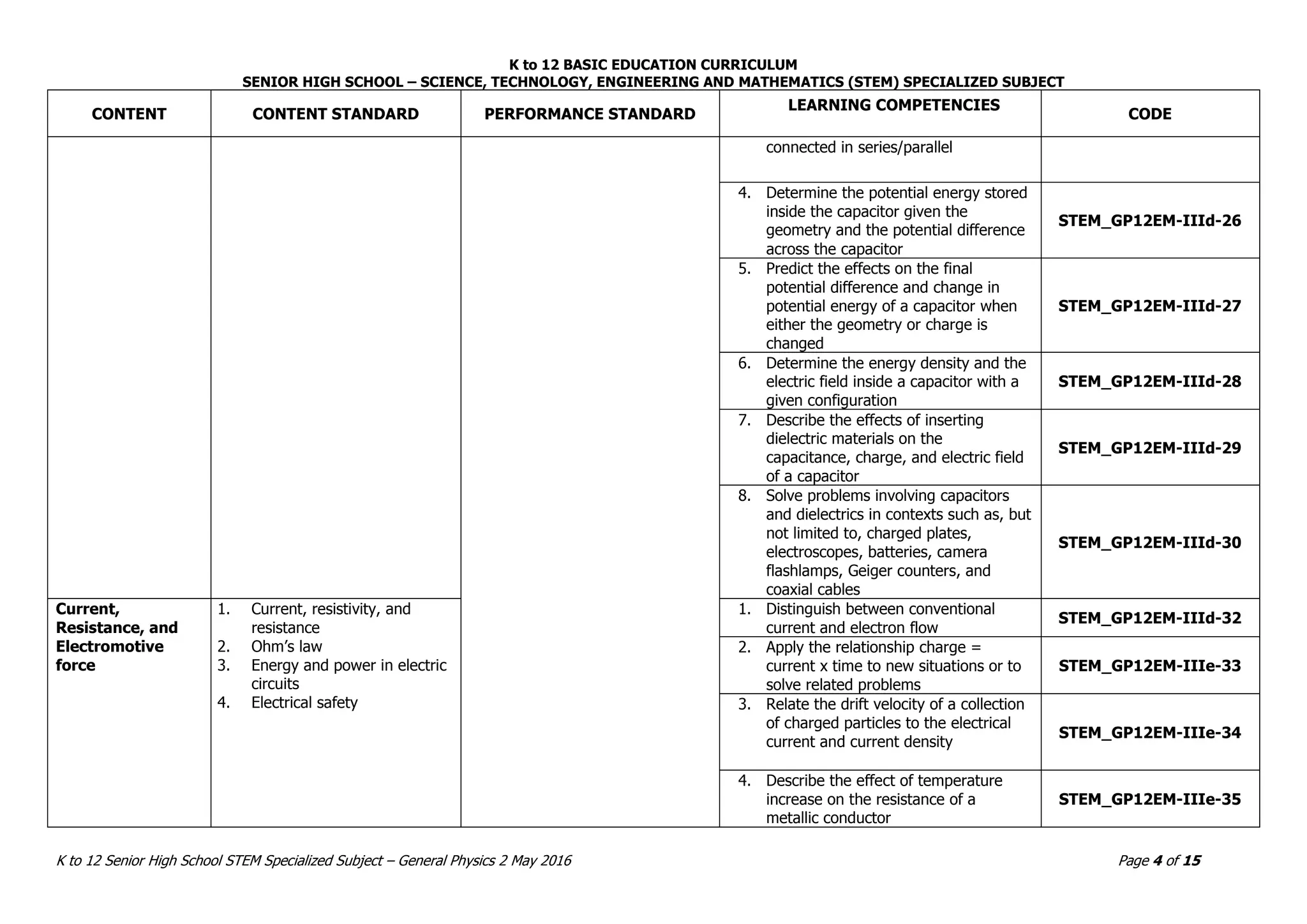 Curriculum Guide in General Physics for STEM | PDF