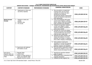 Curriculum Guide in General Physics for STEM | PDF