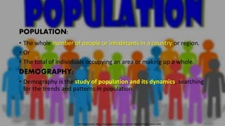 POPULATION PROBLEM AND POPULATION EDUCATION | PPT